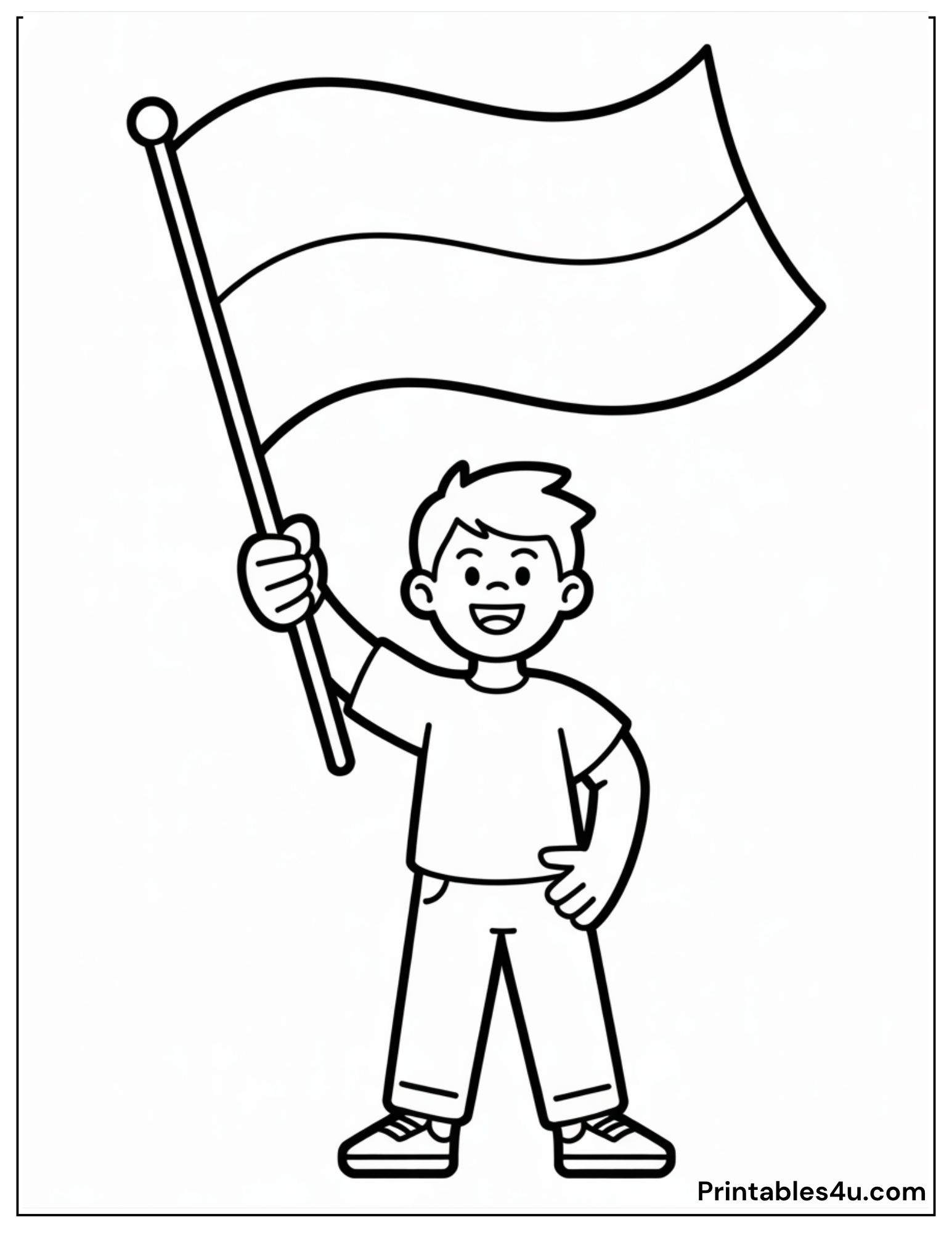 Monaco Flag Coloring Page for Kids (15 Free Printable PDF) - Printables4U